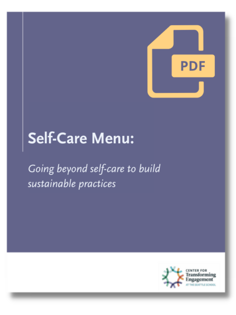 Self-Care Menu for Sustainable Practices - The Center for Transforming ...